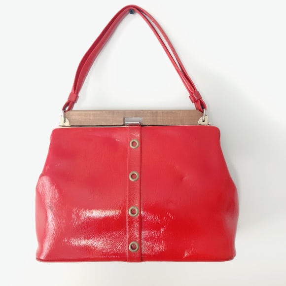 Bags | Cherry Red Handbag | Poshmark
